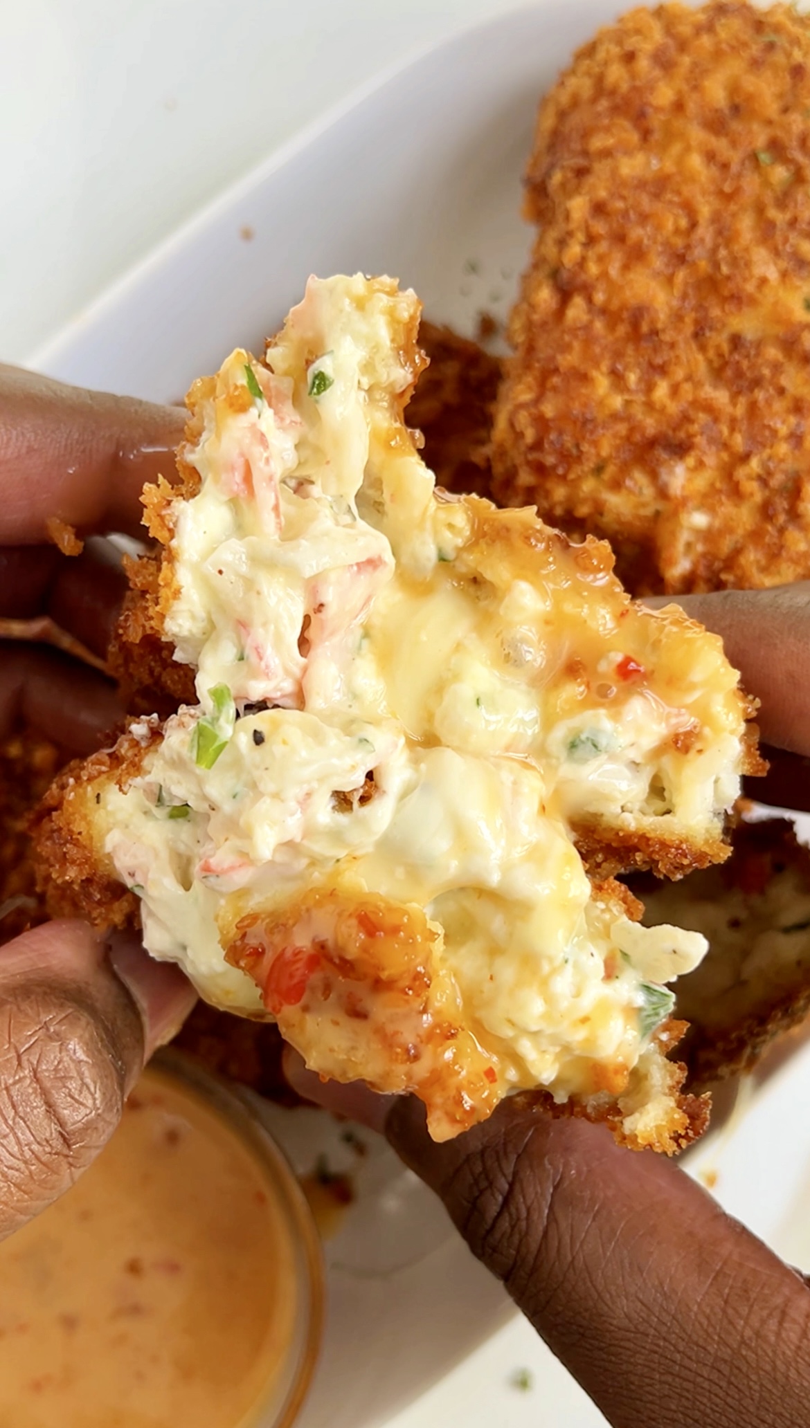 Crab Rangoon Mozzarella Sticks | kingcooks