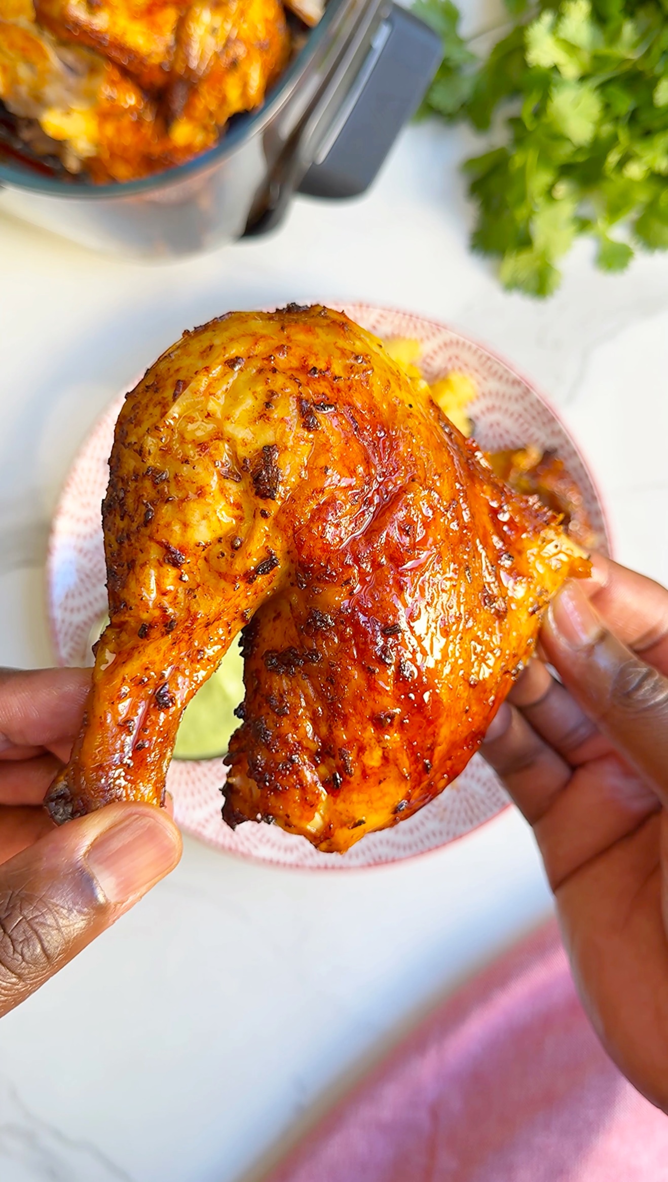 Pollo à la Brasa (Peruvian Roasted Chicken) with Aji Verde | kingcooks