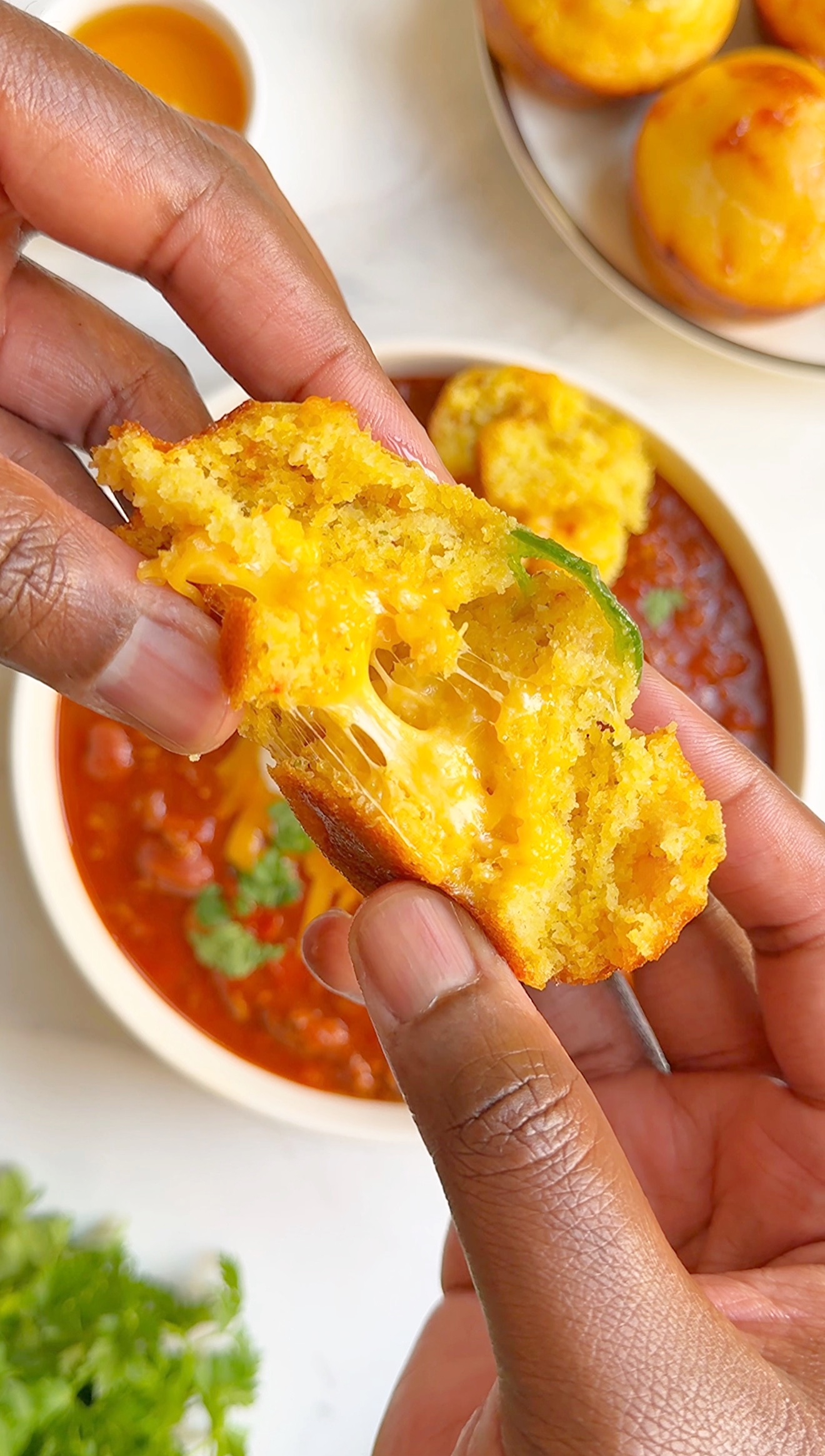 Classic Chili and Cornbread Muffins | kingcooks